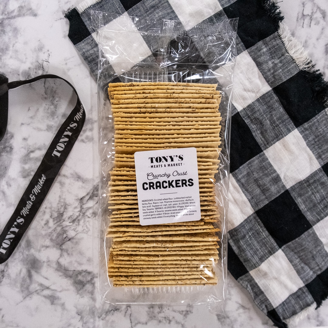 Tony's Crunchy Crust Crackers - Tony's Meats & Market