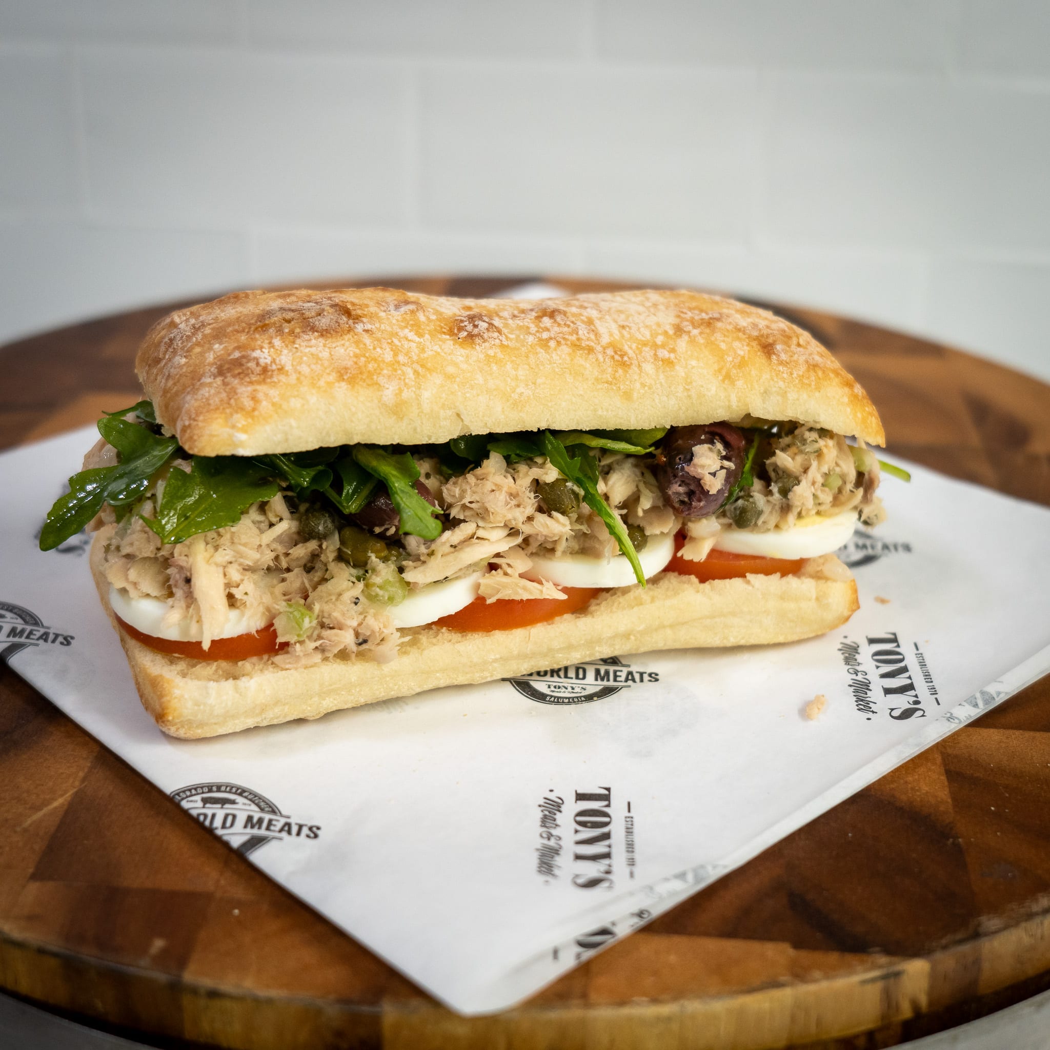 Tuscan Tuna Street Sandwich - Tony's Meats & Market
