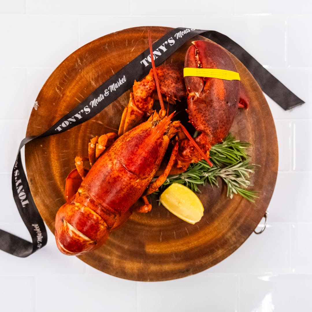 Whole Cooked Lobsters - Tony's Meats & Market